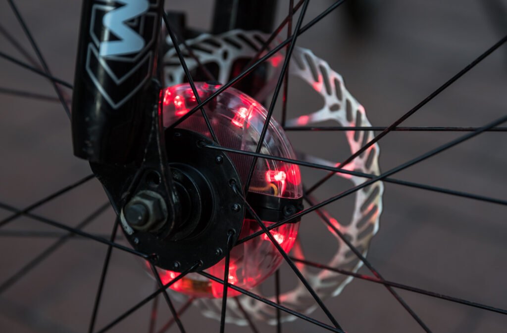 Waterproof USB Rechargeable LED Bike Wheel Lights (7 LED, 9 Colors ...